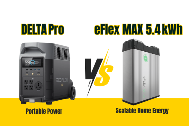 DELTA Pro vs eFlex MAX – Portable vs Home Storage – EcoVault